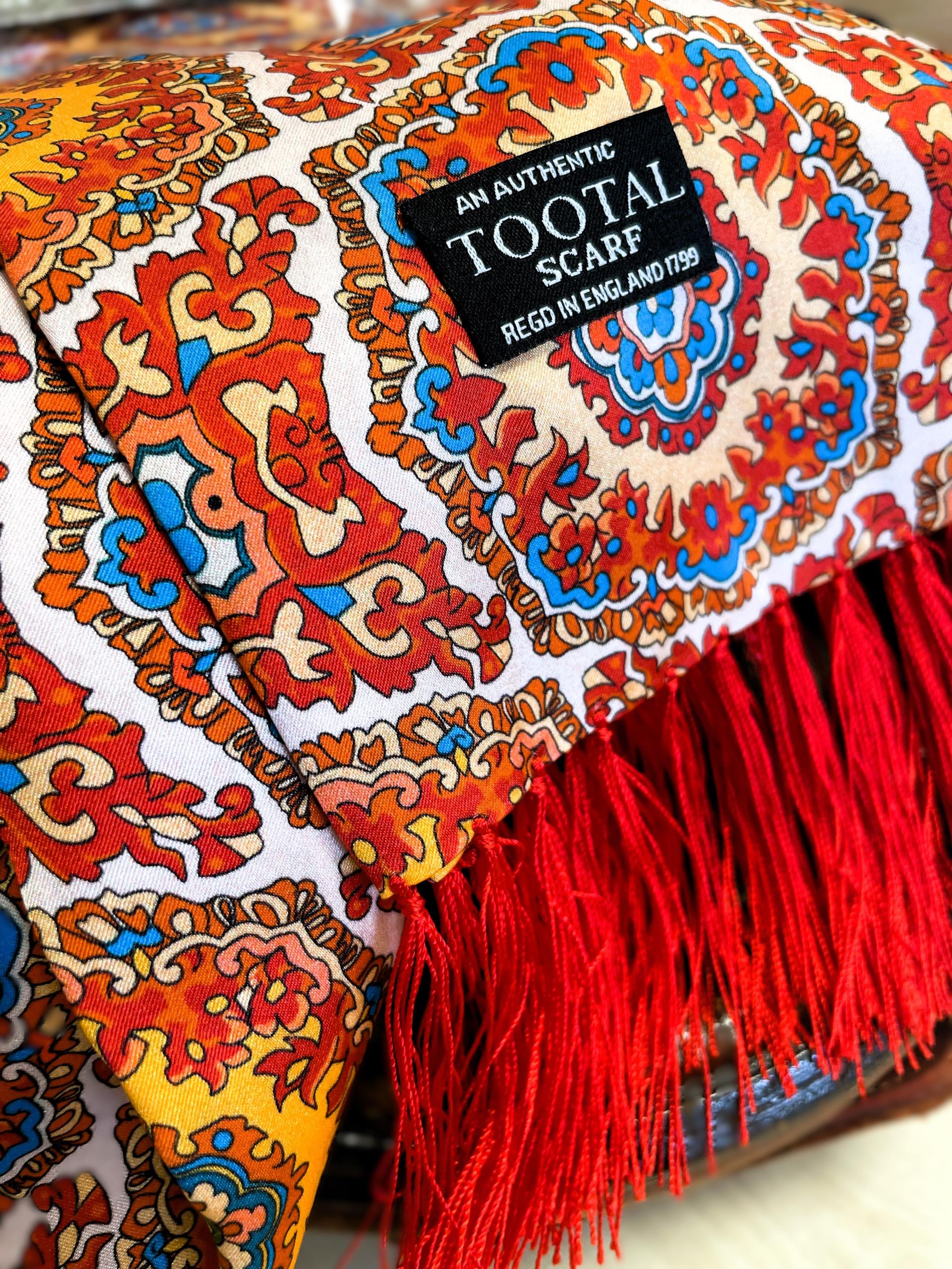 Tootal Nectarine Kaleidoscope Silk Scarf | Tootal